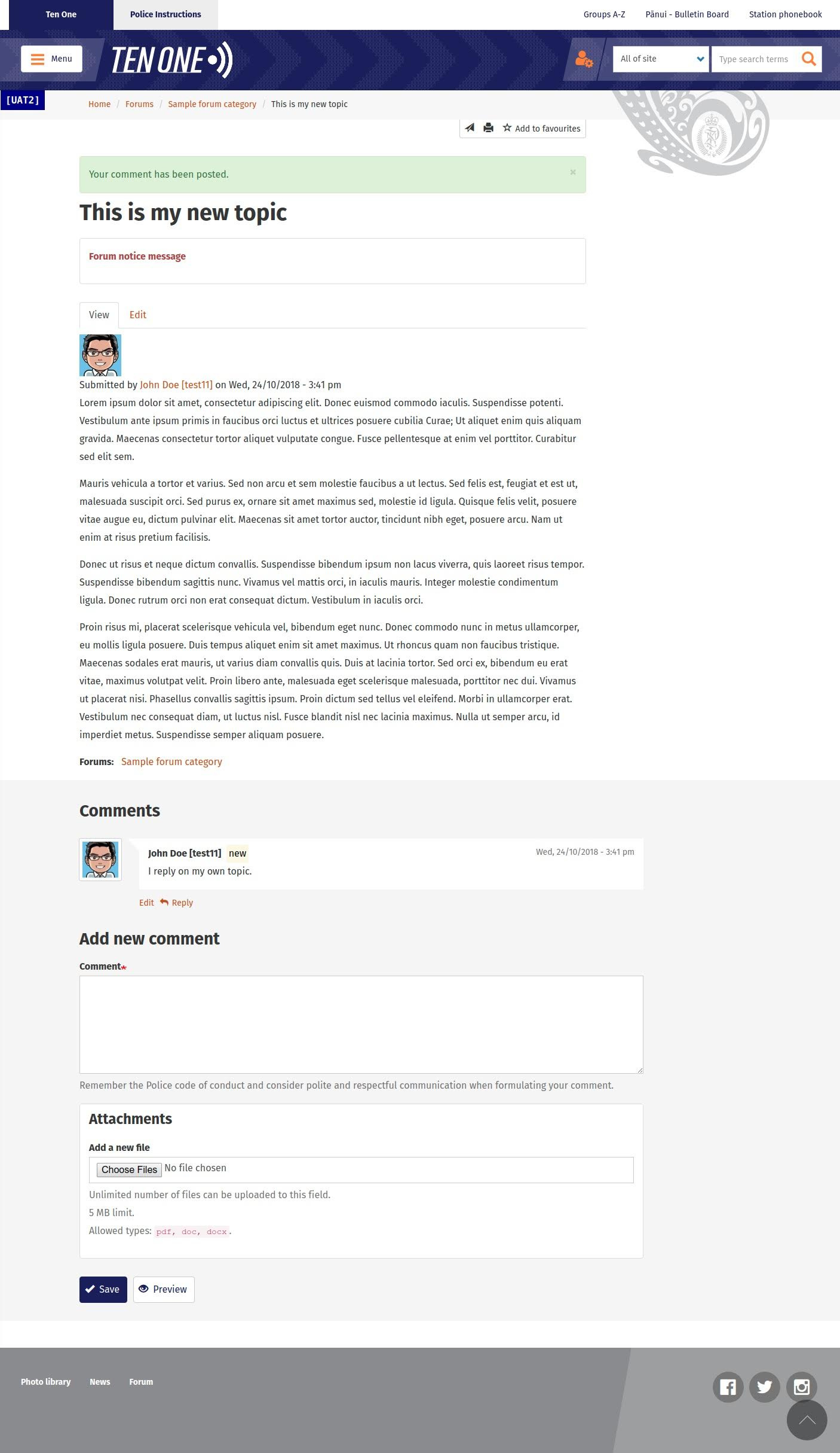 NZ Police Intranet | Drupal Developer